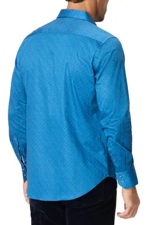 Robert Graham Dimella Long Sleeve Geometric Jacquard Shirt