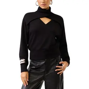 Fifteen Twenty Caly Turtleneck Sweater - Black