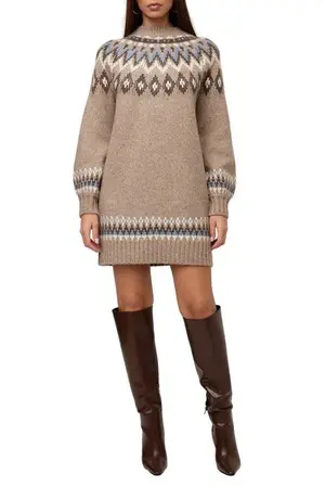Fifteen Twenty Vera Jacquard Sweater Dress