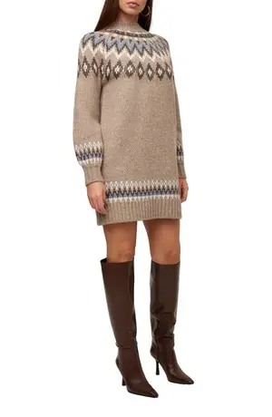 Fifteen Twenty Vera Jacquard Sweater Dress