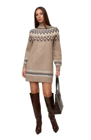 Fifteen Twenty Vera Jacquard Sweater Dress