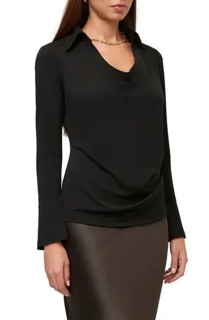 Fifteen Twenty Lana Drape Front Top