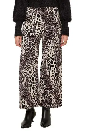 Fifteen Twenty Rylee Wide Leg Cropped Pants - Print