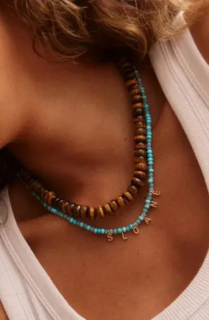 Baublebar Joyce Semiprecious Stone Beaded Necklace - Brown