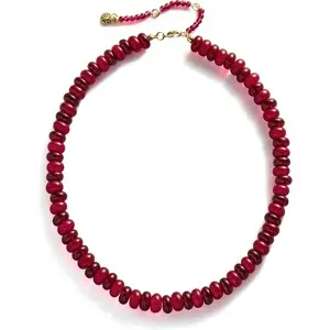 Baublebar Joyce Semiprecious Stone Beaded Necklace Red