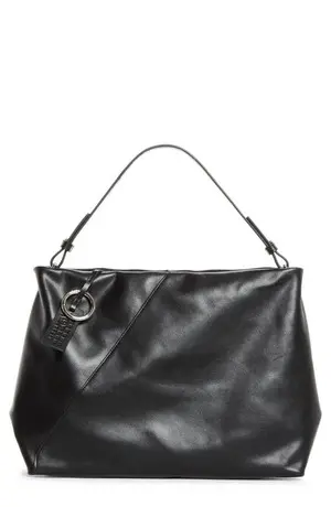 MAISON MARGIELA Folded Leather Shoulder Bag - Black