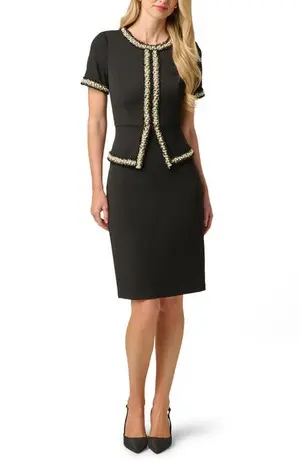 Adrianna Papell Crepe Sheath Dress