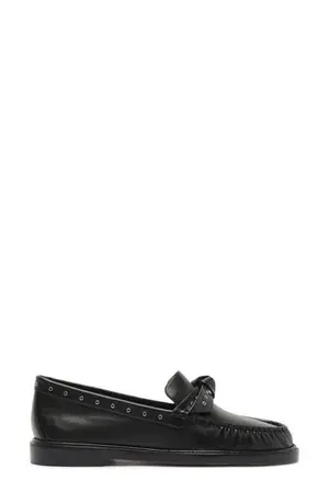 ALEXANDRE BIRMAN Clarita Eyelet Leather Loafer