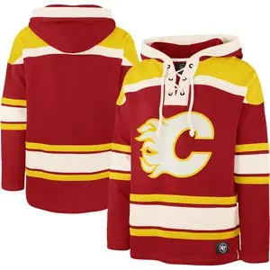 '47 Calgary Flames Superior Lacer Hoodie - Red