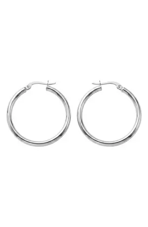 Argento Vivo Classic Hoop Earrings
