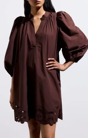 Vanessa Bruno Hamanda Puff Sleeve Tunic Dress
