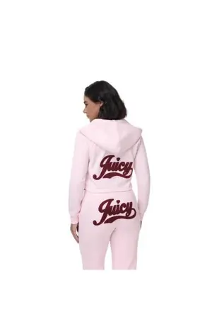 Juicy Couture Cropped Bubble Fleece Hoodie