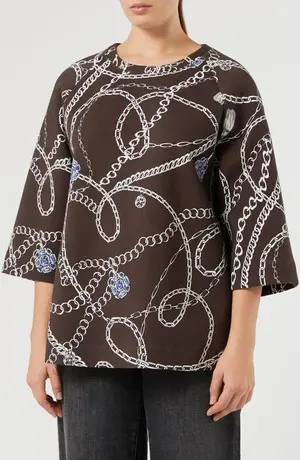 Marina Rinaldi Certo Printed Sweatshirt