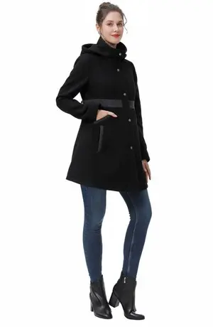 KIMI + KAI Adeline Wool Blend Maternity Coat
