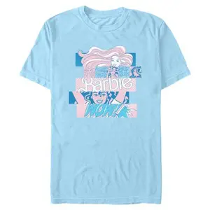 BARBIE Wow Fashion Comic Book Short Sleeve Graphic T-shirt - Light Blue
