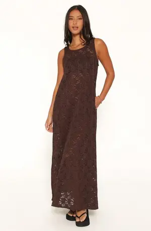 PETAL & PUP Jessy Lace Maxi Dress