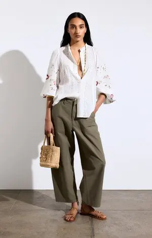 Vanessa Bruno Cargo Wide Leg Trousers