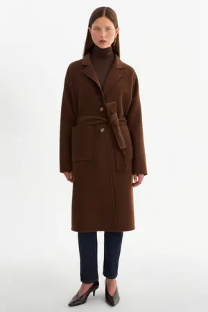 LAMARQUE Katie Reversible Wool Coat - Leopard