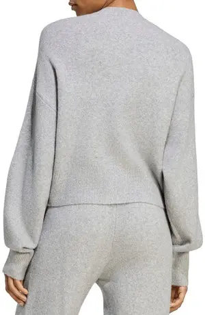 Adidas Essential Cardigan With Trefoil Logo - Medium Grey Heather