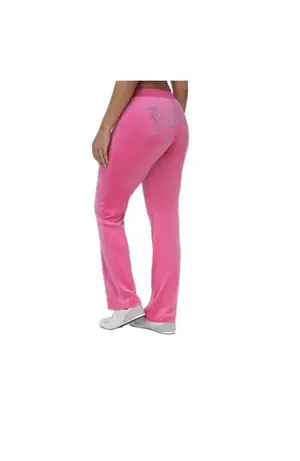 Juicy Couture Rib Waist Velour Track Pants