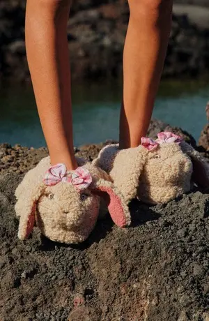 Kurt Geiger Bunny Faux Fur Slipper