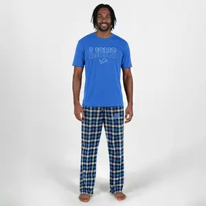 CONCEPTS SPORT Detroit Lions Highland Sleep Set - Blue