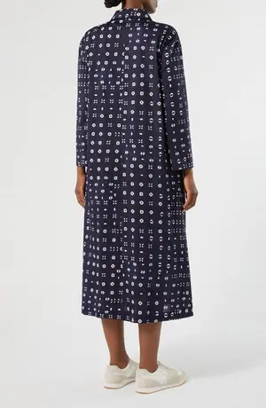 Marina Rinaldi Cotton Jersey Dress With Printed Pattern