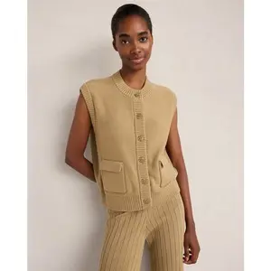 HAVEN WELL WITHIN Organic Cotton Button Front Vest