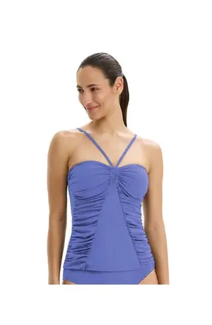 GOTTEX Tutti Frutti Bandeau Tankini Top - Periwinkle
