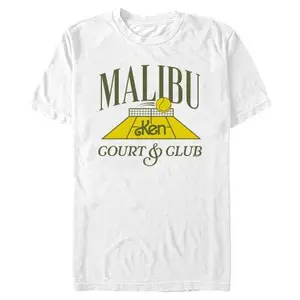 BARBIE Malibu Ken Court Club Short Sleeve Graphic T-shirt - White