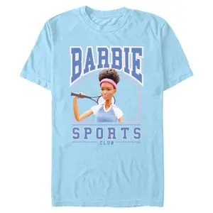 BARBIE Christie Tennis Sports Club Short Sleeve Graphic T-shirt - Light Blue