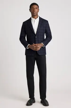 Bonobos Italian Wool Blend Windowpane Blazer