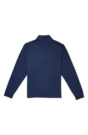 SUGARLOAF SOCIAL CLUB Classic Quarter-zip Pullover - Heather Navy