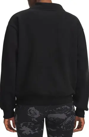 Under Armour Icon Sama Fleece Mock Neck Sweatshirt - Ultimate Black