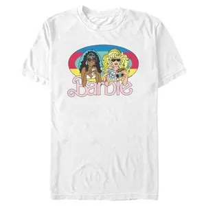 BARBIE Retro Fashion Friends Short Sleeve Graphic T-shirt - White