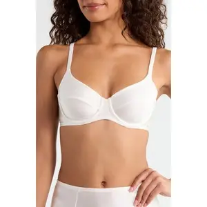 LAUREN INTIMATES Satin Underwire Bra - Ivory