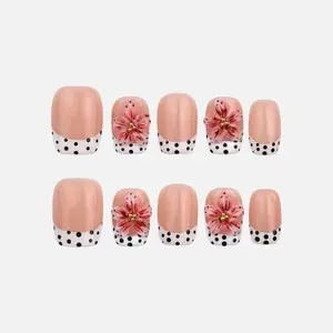 THE ONLY NAILS Bloom Polka Shortnail Set - Pink