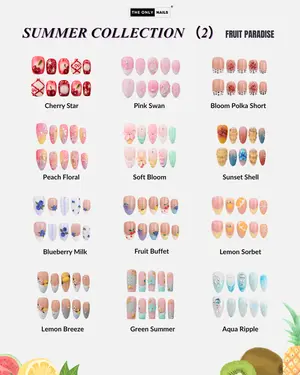 THE ONLY NAILS Bloom Polka Shortnail Set