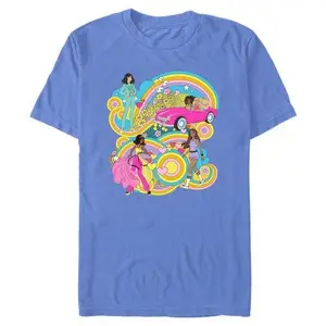 BARBIE Groovy And Colorful Friends Short Sleeve Graphic T-shirt - Periwinkle