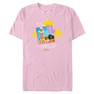BARBIE California Fun In The Sun Short Sleeve Graphic T-shirt - Blossom