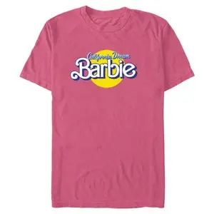BARBIE Groovy California Dream Logo Short Sleeve Graphic T-shirt - Crunchberry