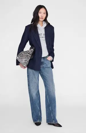 ANINE BING Harvey Paris Stencil Sweatshirt
