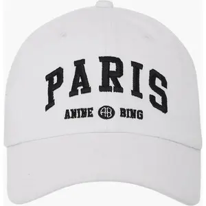 ANINE BING Jeremy Paris University Baseball Cap - White