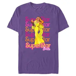 BARBIE Christie Superstar And Glamorous Forever Short Sleeve Graphic T-shirt - Purple