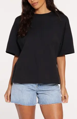 NUUDS Roomy Cotton T-shirt Black