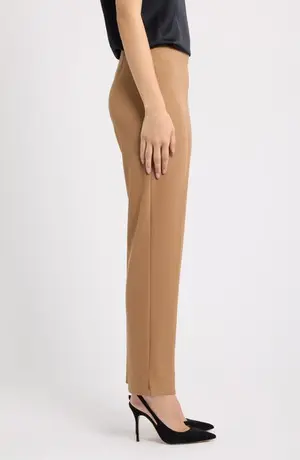 Anne Klein Hollywood Waist Straight Leg Pull-on Pants