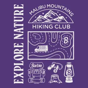 BARBIE Explore Nature And Malibu Mountains Short Sleeve Graphic T-shirt