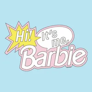 BARBIE Hi It Is Me Quote Short Sleeve Graphic T-shirt