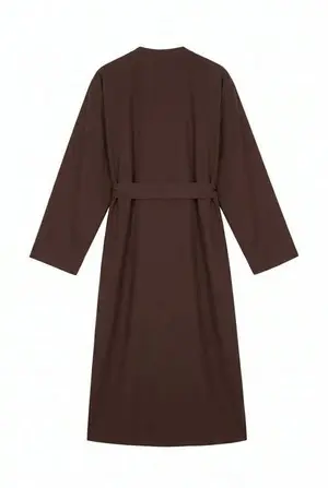 HOUSE OF SILK Lune Kaftan Robe - Brown