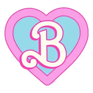 BARBIE B Is For Heart Logo Short Sleeve Graphic T-shirt